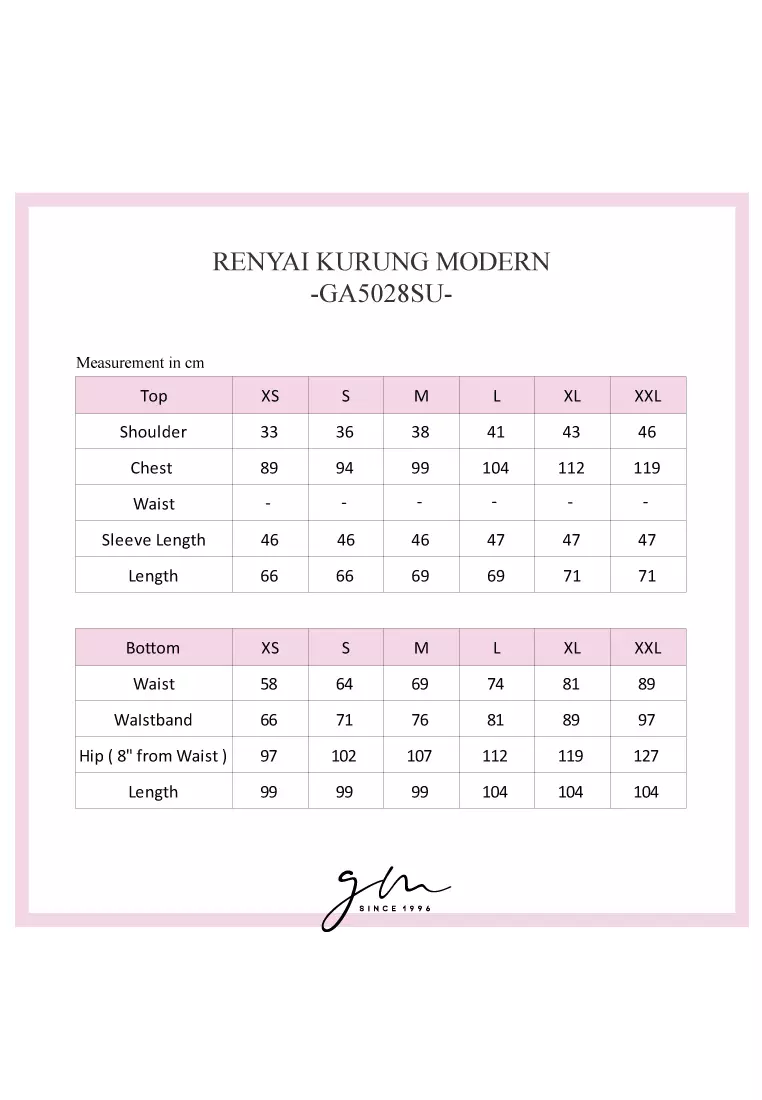 Buy Gene Martino Renyai Kurung Modern 2025 Online | ZALORA