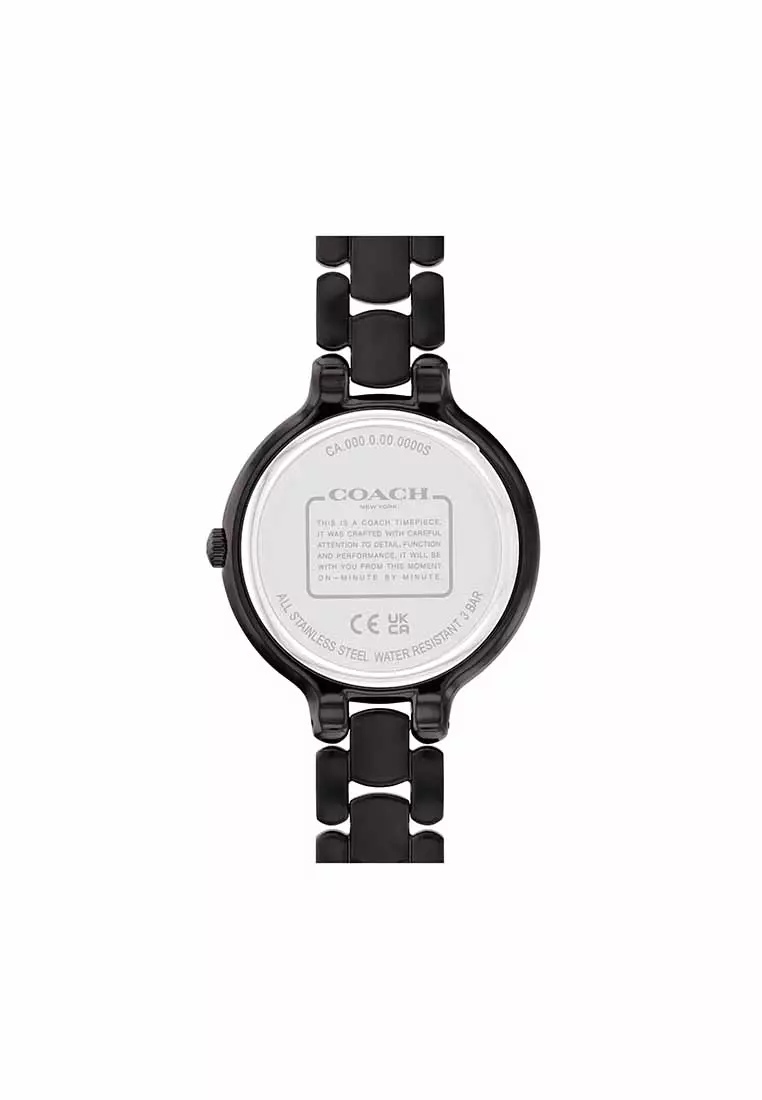 Buy Coach Chelsea Women's Watch Ionic Plated Black Steel Strap - Black ...