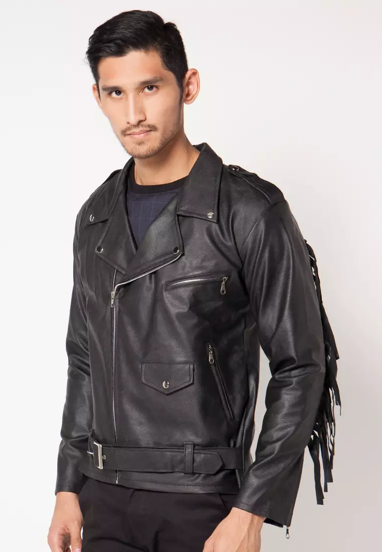 Jaket Kulit Pria Terbaru Up to 45% - ZALORA
