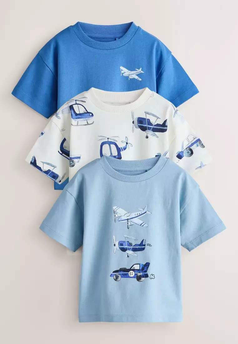 Buy NEXT Short Sleeve Graphic T-Shirts 3 Pack Online | ZALORA Malaysia