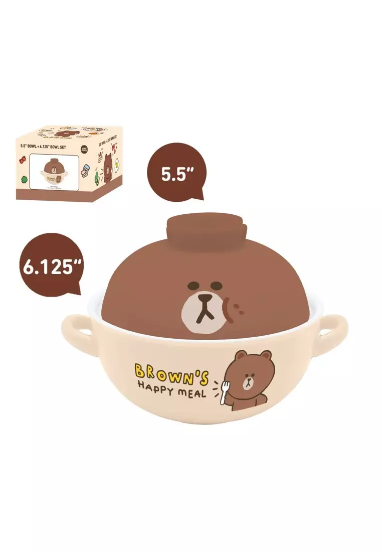 LINE FRIENDS LINE FRIENDS |2P Ceramic Bowl Set 2024 | Buy LINE FRIENDS ...