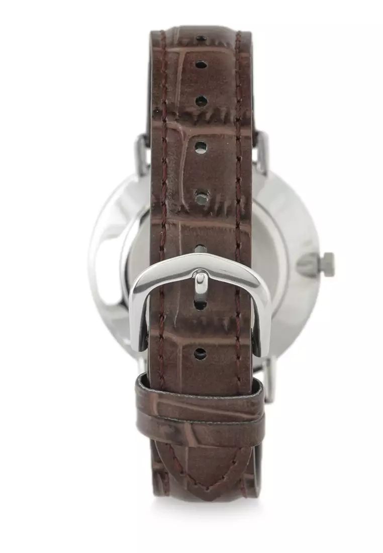 Jual CASIO Casio Jam Tangan Wanita - Brown Silver Black - Leatherr ...