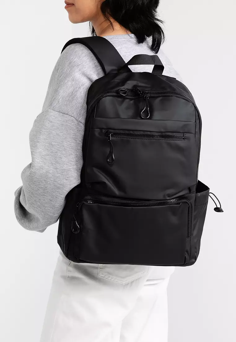 Jual Bagstation PU Coated Fabric Backpack Original 2026 | ZALORA ...