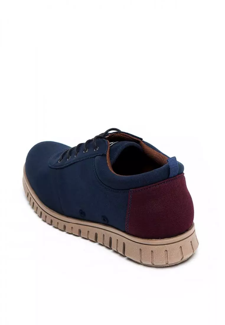 Jual Foot Step Footstep Footwear Polka V2 Navy Men Sneaker Shoes ...