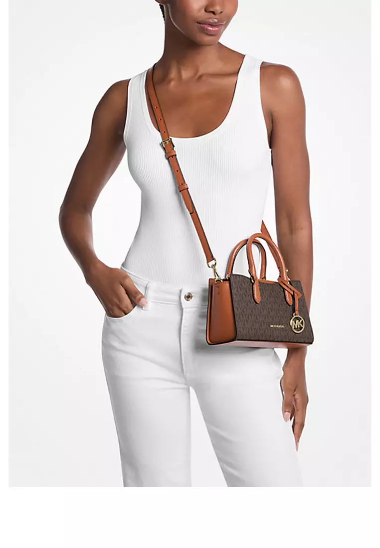 Buy Michael Kors Arden Small Signature Logo Messenger Bag Online ...