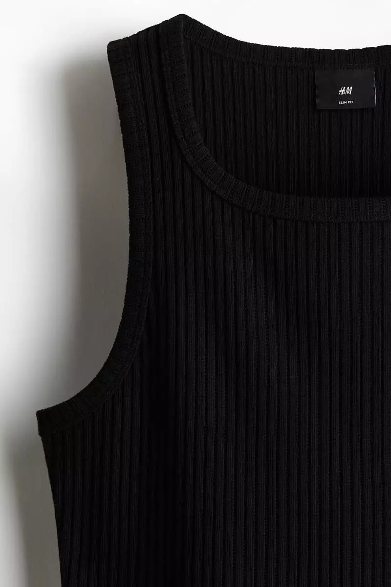 Buy H&M Slim Fit Ribbed vest top Online | ZALORA Malaysia