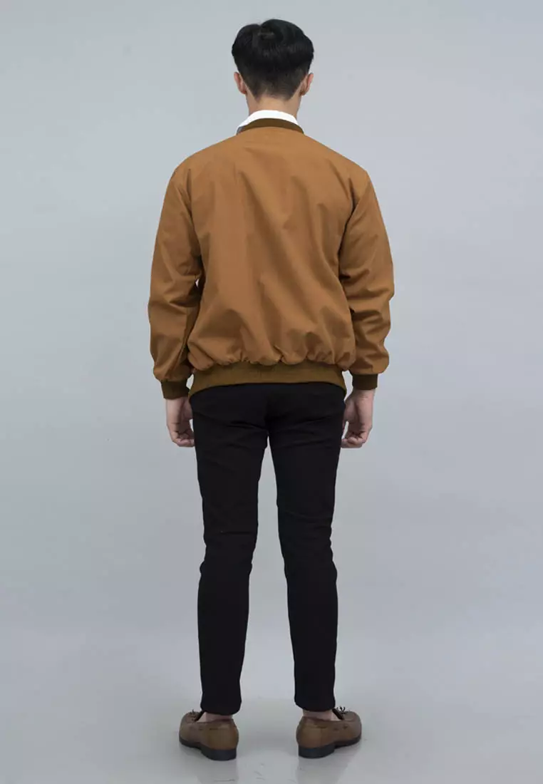 Jual House of Cuff Houseofcuff Jaket Bomber Polos Windbreaker Cokelat ...