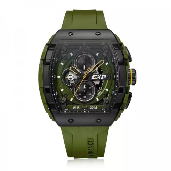 Jual Expedition Expedition 6782 Hitam Karet Hijau Dial Kuning Cowok ...