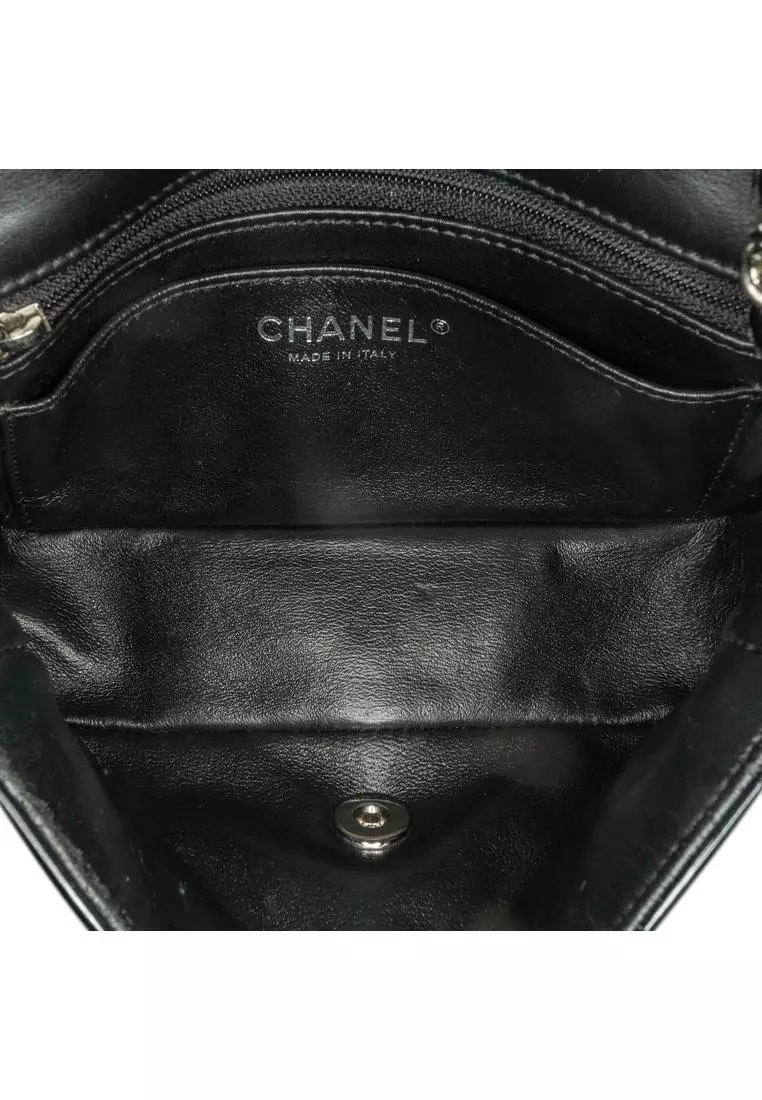 Chanel Pre-Loved Mini Rectangular Classic Patent Single Flap Crossbody ...