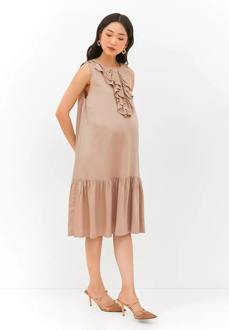 Jual Chantilly Chantilly Martenity Dress 51062 LBRN Original 2025 | ZALORA Indonesia