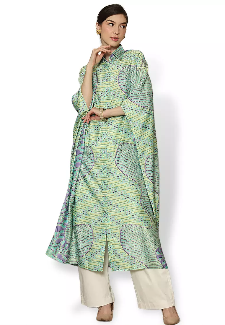 Buy Kanzi by liza yahya Kanzi Collared Kaftan 2026 Online | ZALORA