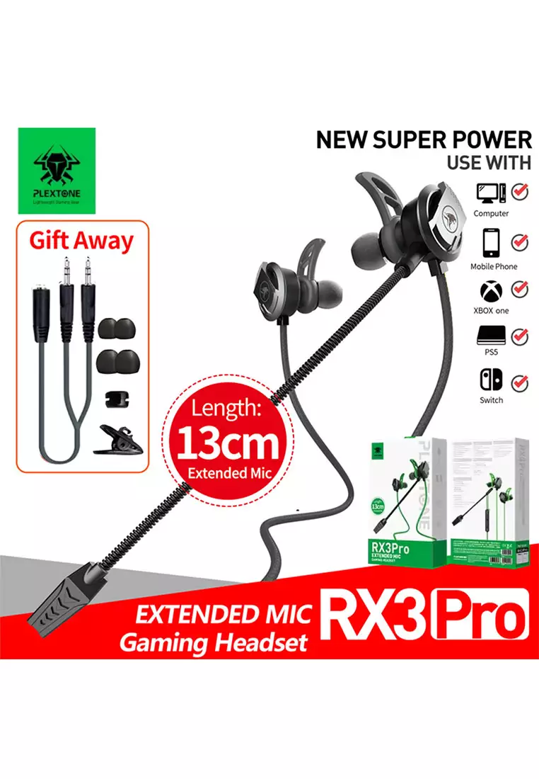 Buy Latest Gadget Plextone RX3Pro 13cm Extended Dual Mic Gaming ...