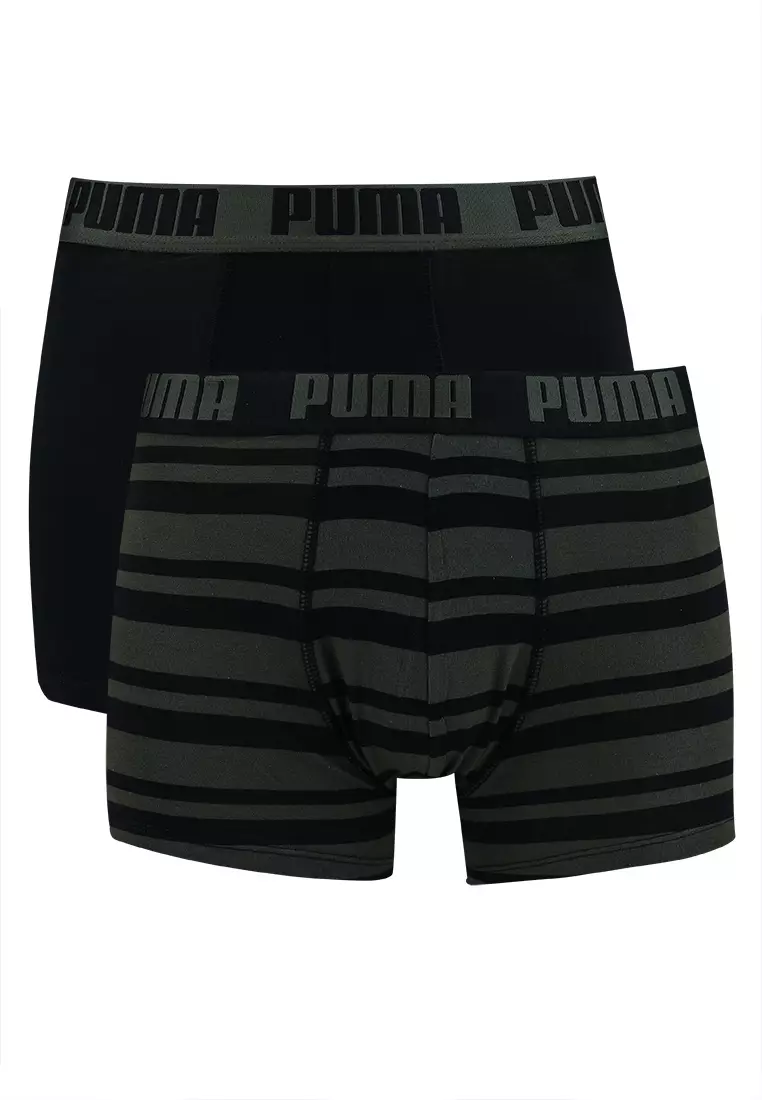 Buy PUMA Bodywear Heritage Stripe Boxer 2 Pack 2025 Online | ZALORA ...