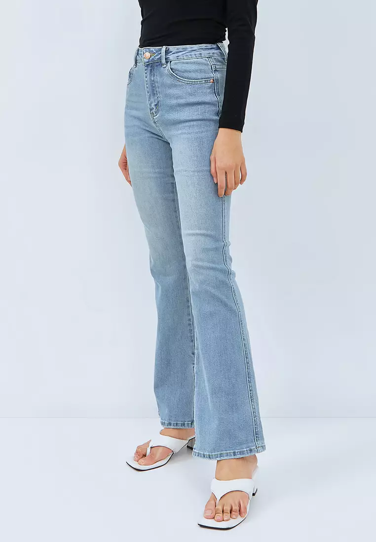 Jual Odiva Woman ODIVA FIT AND FLARE JEANS - BLUE Original 2024 ...