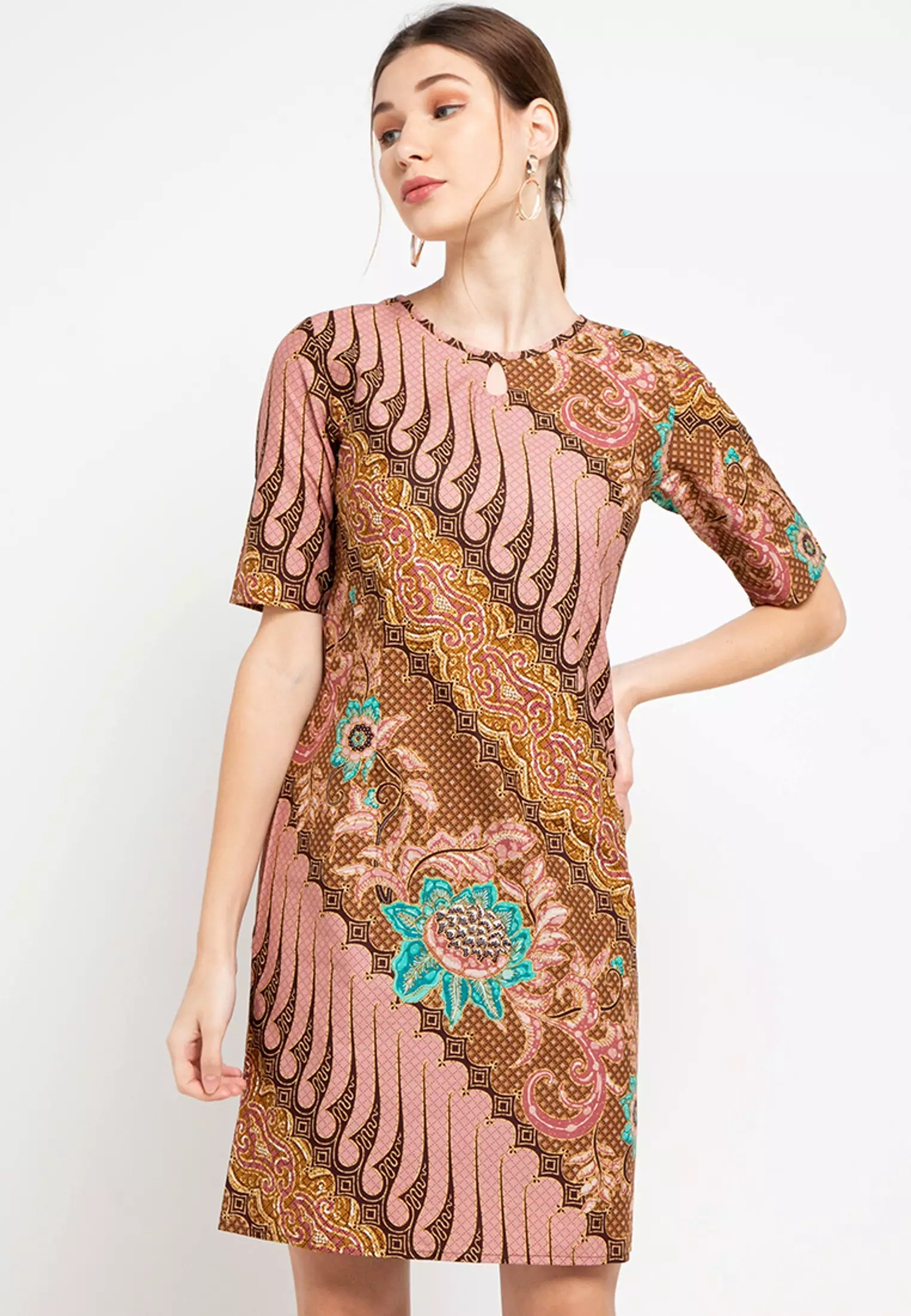 Jual Rianty Batik Dress Cardia Original 2026 | ZALORA Indonesia