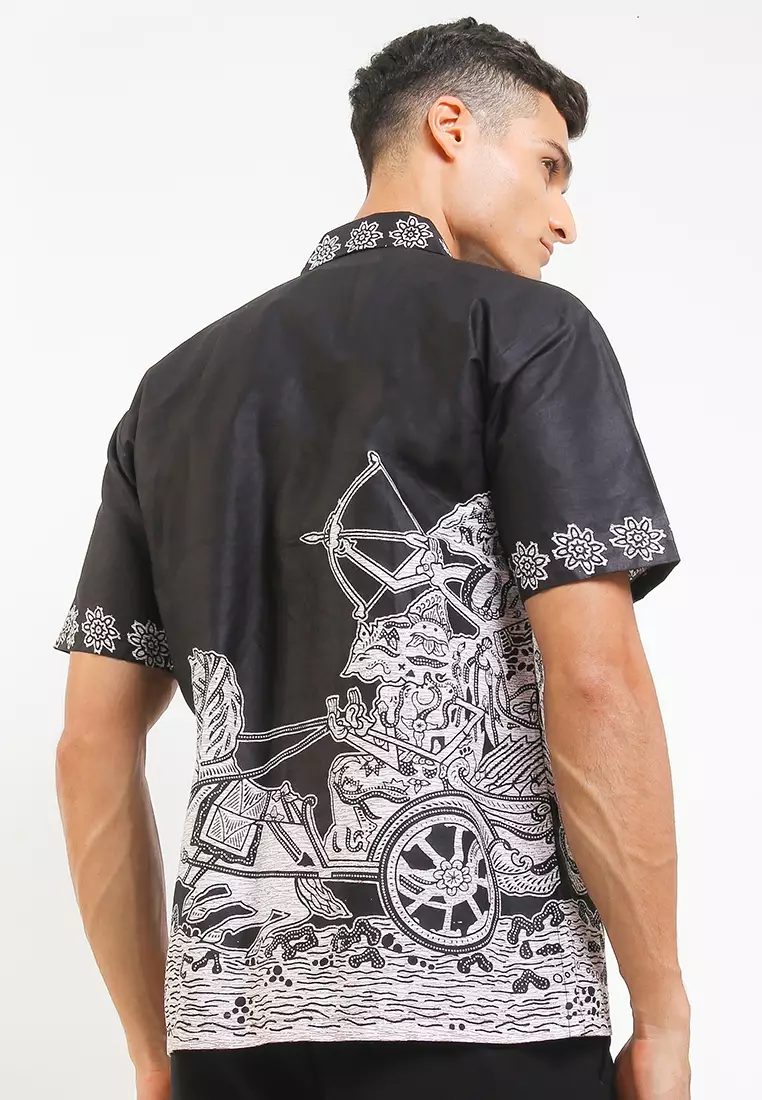 Jual Batik Tinari Wayang Panah Kemeja Batik Premium Pria Casual Modern ...