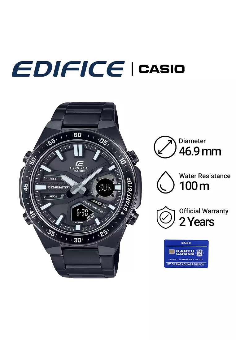 Jual CASIO Casio Edifice EFV-C110DC-1A - Jam Tangan Analog Digital Pria - Black - Stainless ...