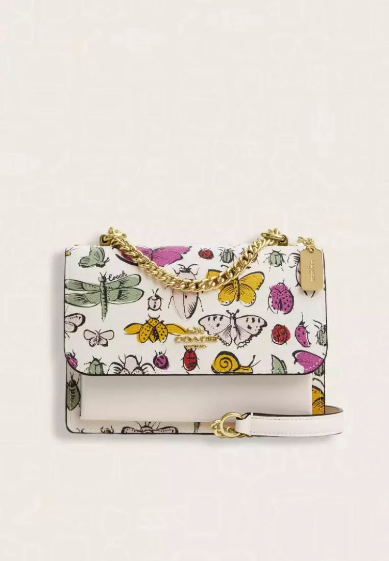 Jual Coach Coach Mini Klare Crossbody With Creature Print Chalk Multi ...