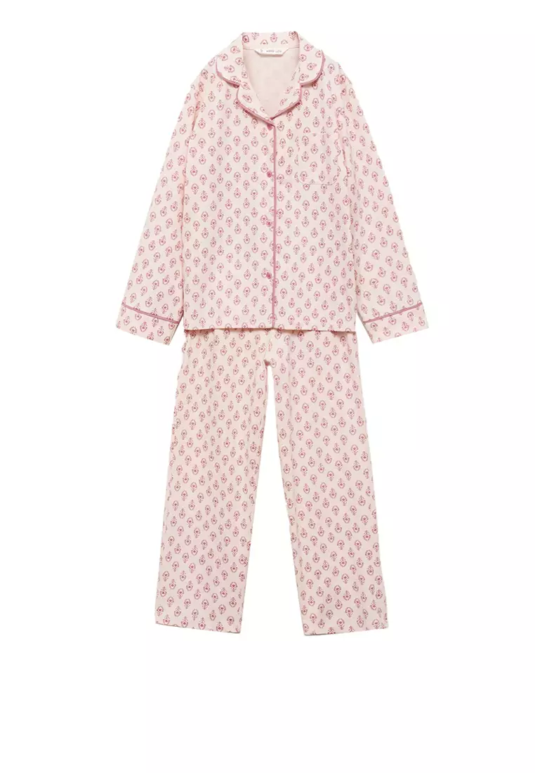 Buy MANGO KIDS Printed Cotton Pyjamas Online | ZALORA Malaysia