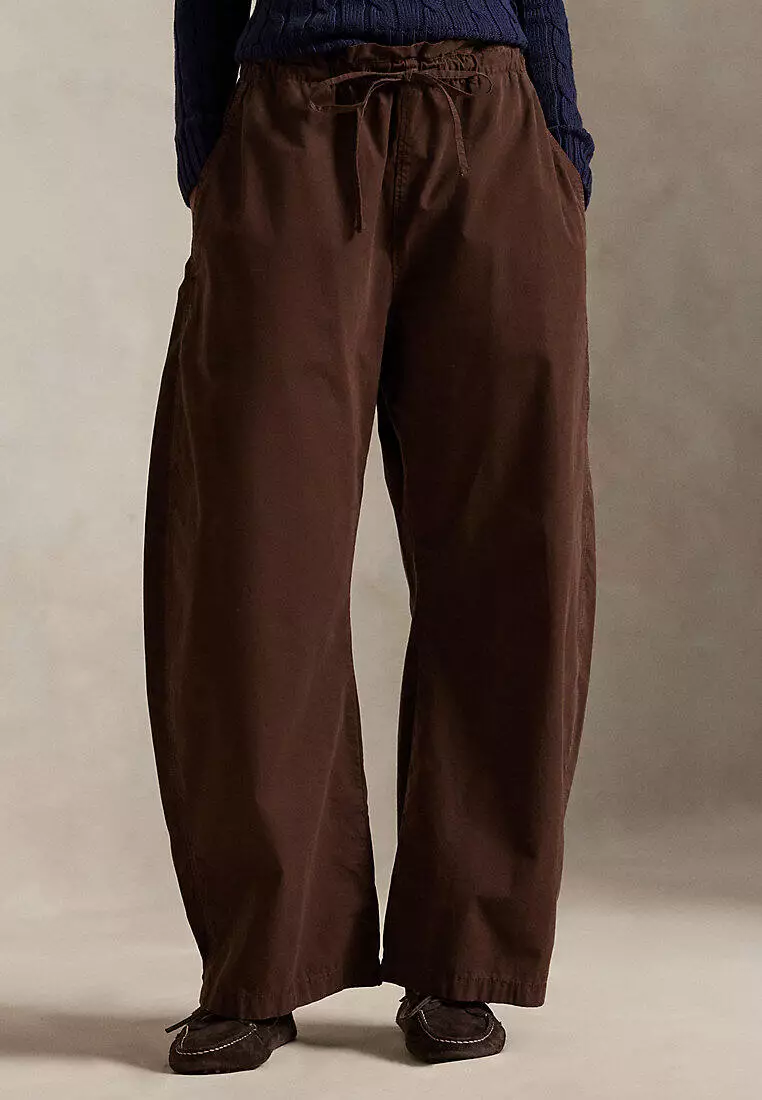 Buy Polo Ralph Lauren Cotton Curved Tapered Drawstring Pant 2026 Online ...