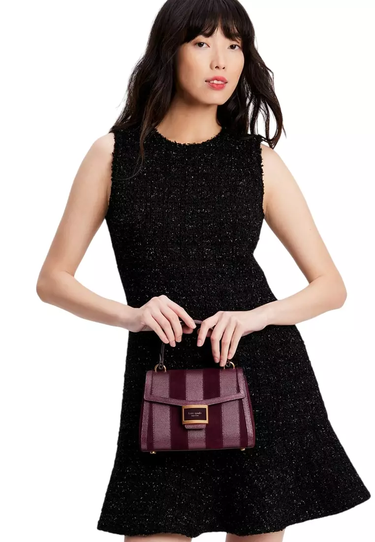 Buy Kate Spade Kate Spade Katy Striped Lizard Embossed Small Top Handle ...