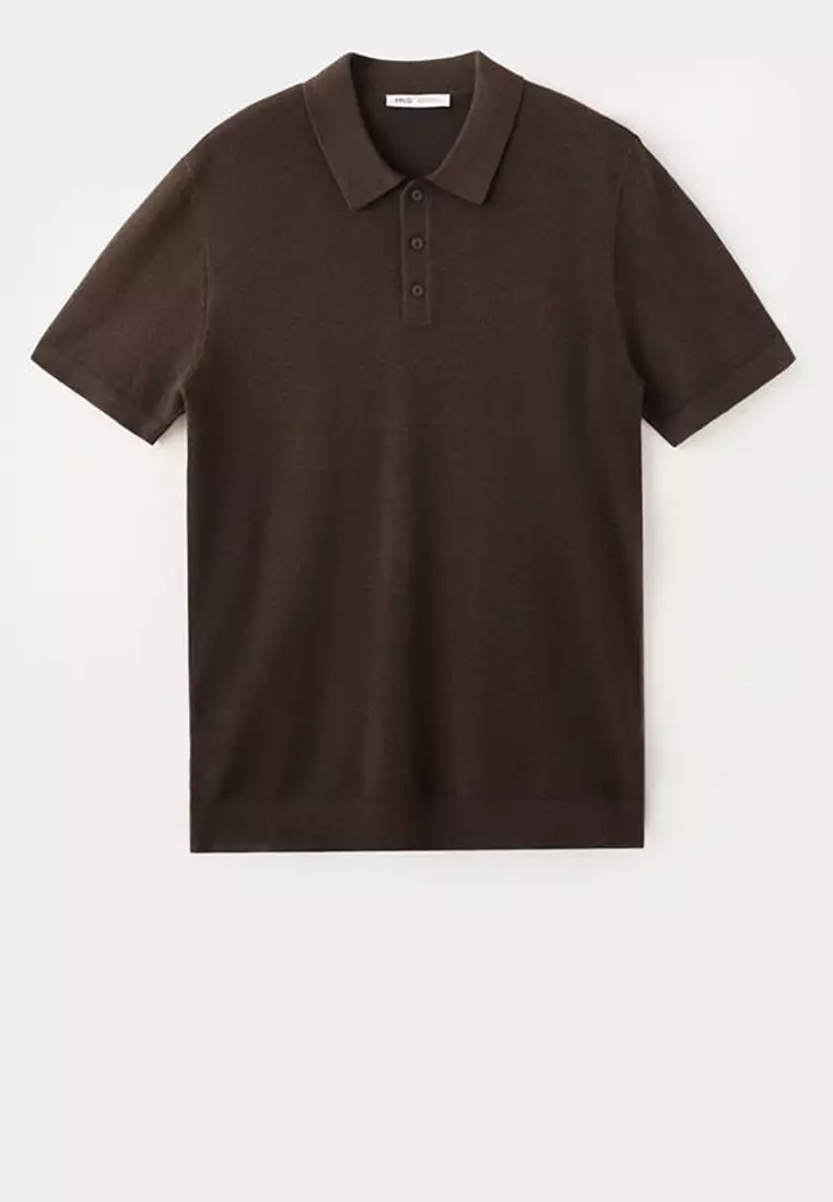 Buy MANGO Man Fine-Knit Polo Shirt 2026 Online | ZALORA