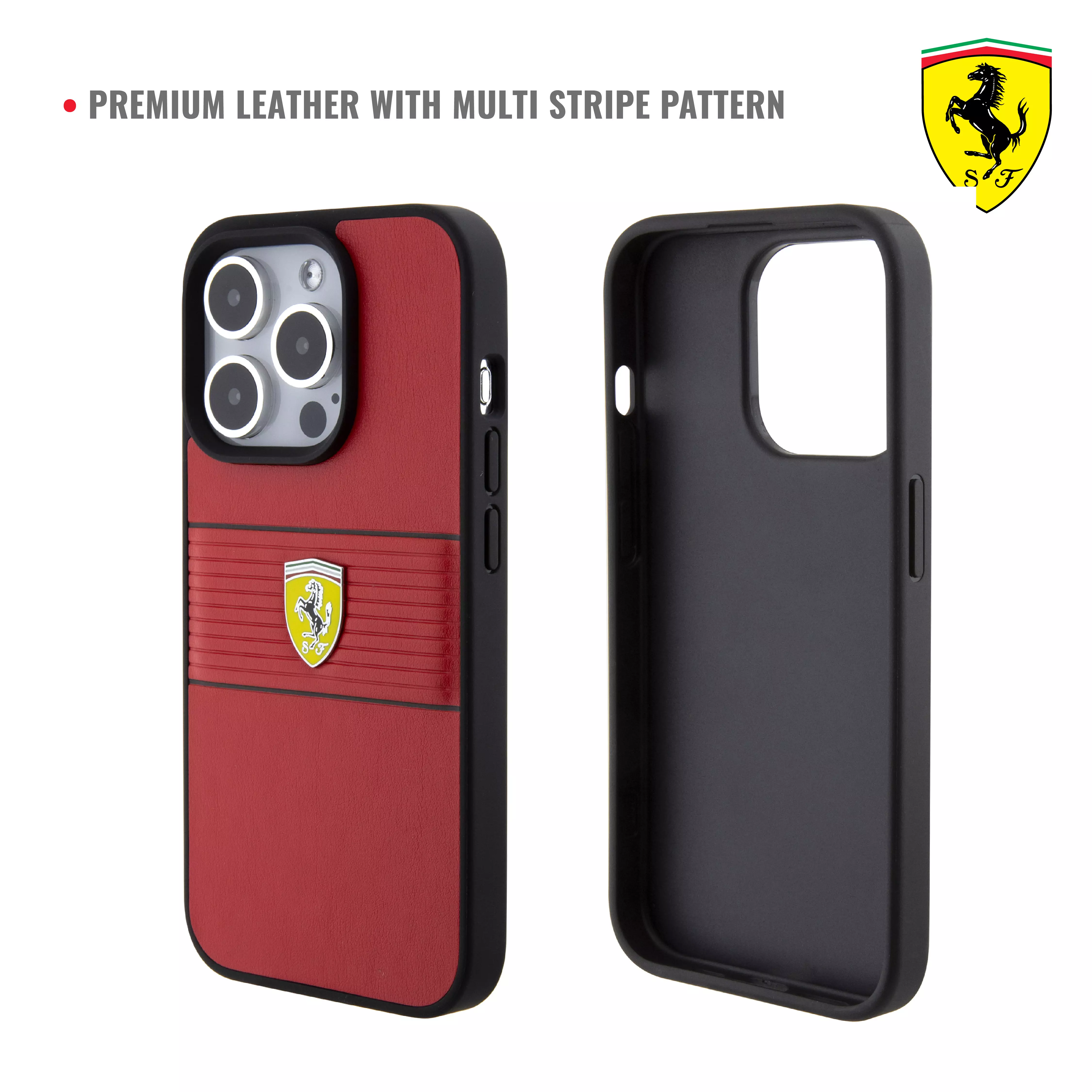 Jual Ferrari Case IPhone 15 Pro Max FERRARI Multi Stripe Mid - Red ...