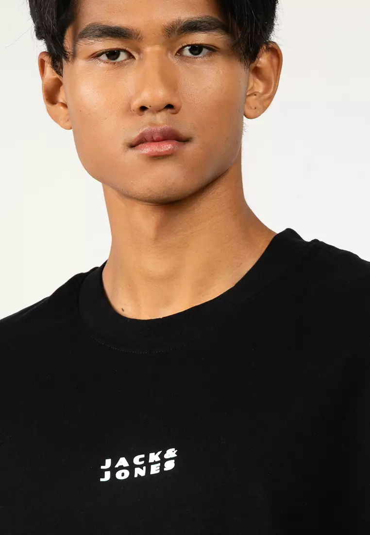 Buy Jack & Jones Minimal Text Crew Neck Tee 2025 Online | ZALORA ...
