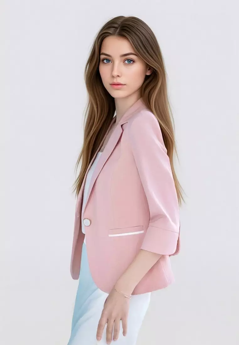 Buy Solace 3/4 Sleeve Thin Suit Blazer 2026 Online | ZALORA