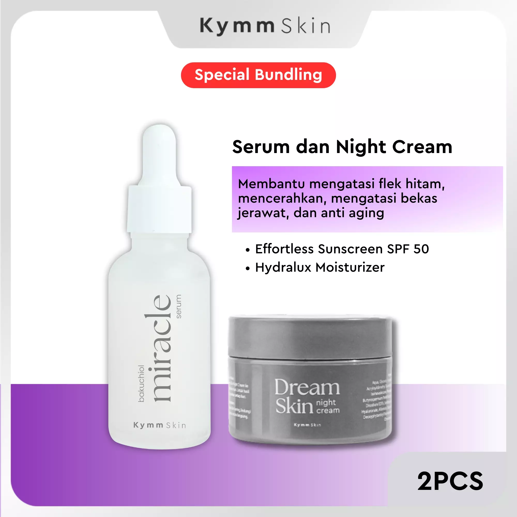 Jual Kymm Skin KYMM SKIN Miracle Bakuchiol Serum 30ML x Dream Skin ...