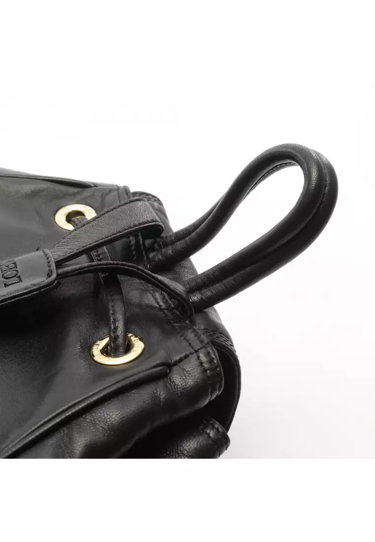 LOEWE Pre-Loved LOEWE Anagram Backpack rucksack leather black 2025 ...