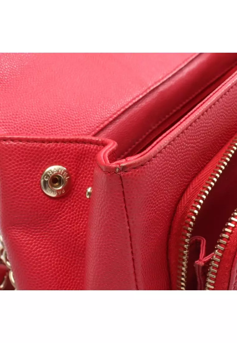 Buy CHANEL Pre-Loved Chanel Business Affinity matelasse chain shoulder ...