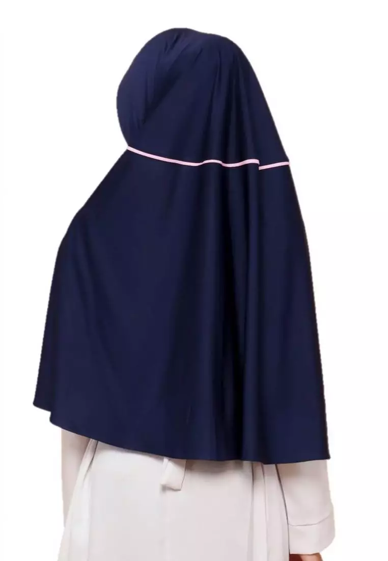 Jual First Hijab Hanum Khimar Instan In Navy Original 2024 | ZALORA Indonesia