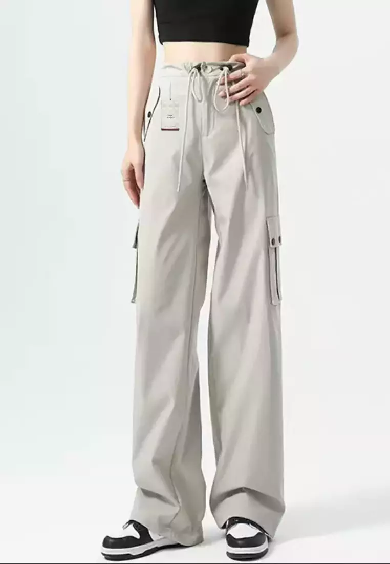 Buy Twenty Eight Shoes VANSA High Waist Straight Wide-Leg Cargo Pants VCW-P-088 Online | ZALORA ...