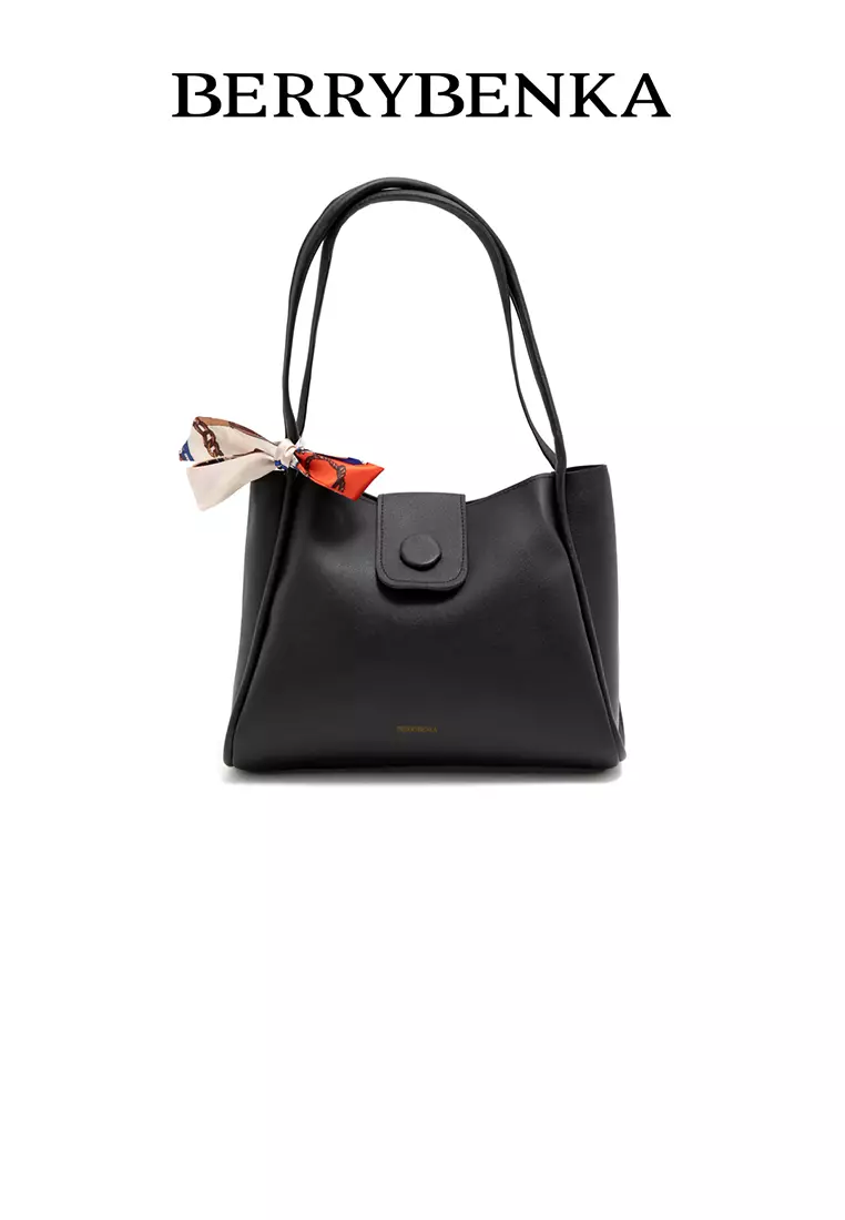 Jual Berrybenka Label Tekka Kanaya Tote Bag Black Original 2026 ...