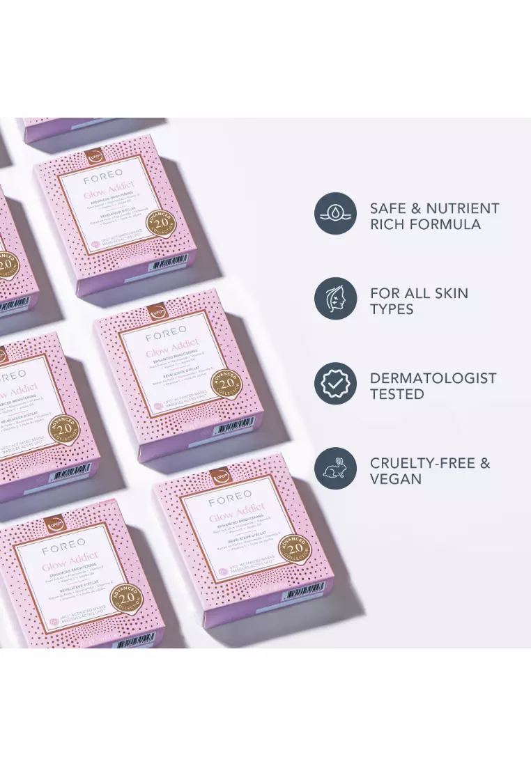 Buy FOREO Foreo UFO Activated Glow Addict Masks 2.0 2025 Online | ZALORA