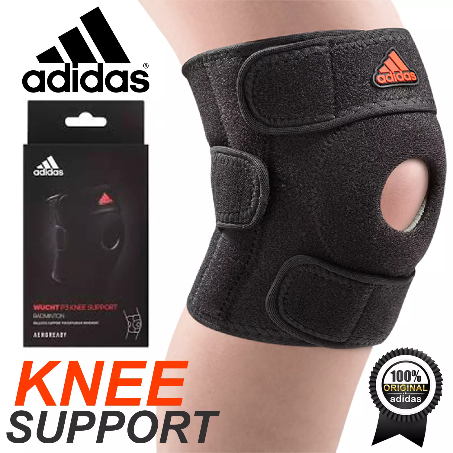 Jual Adidas Badminton Knee Support / Dekker Pelindung Lutut Adidas ...
