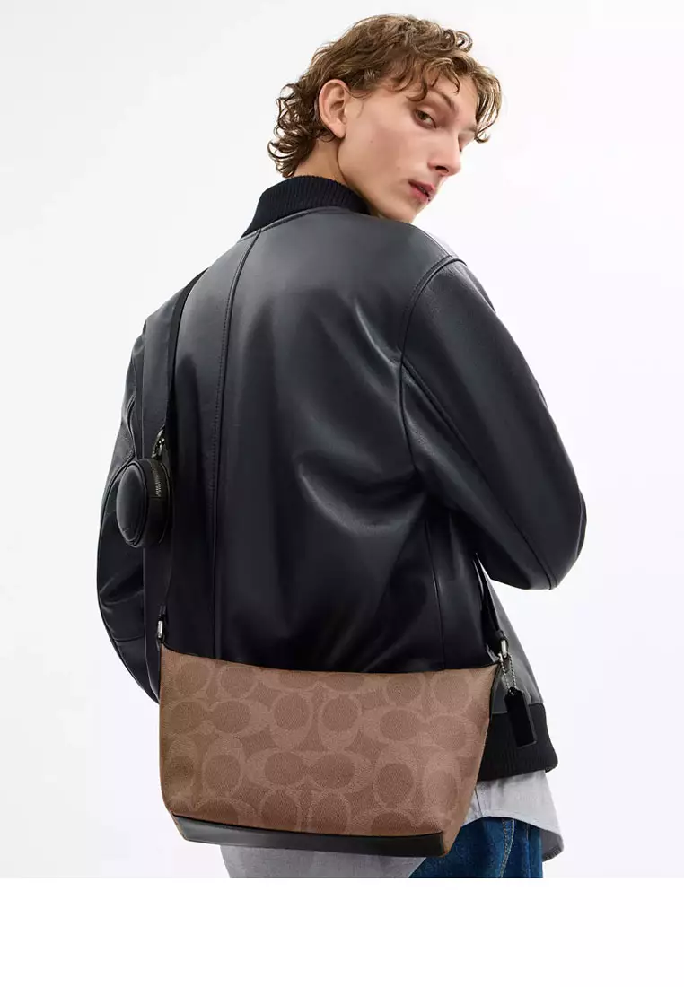 Buy Coach Small Finn Crossbody Bag With Pouch In Maxi Signature Canvas ...