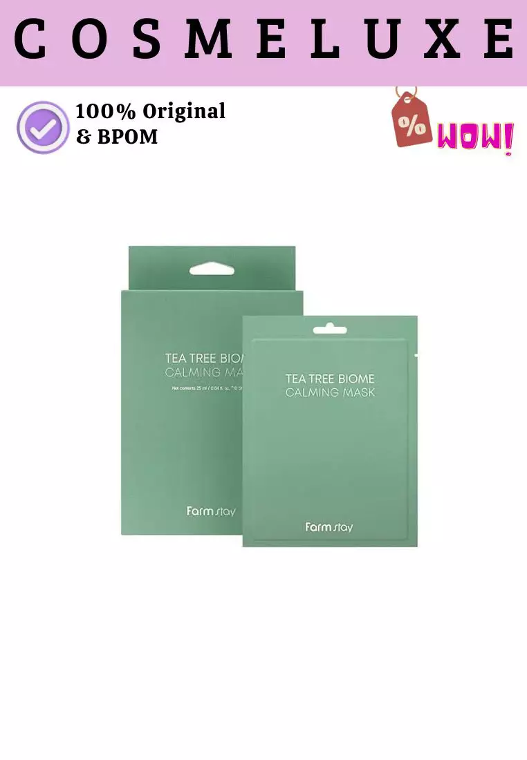 Jual Farm Stay Farm Stay Tea Tree Biome Calming Mask 1 Sachet Original ...
