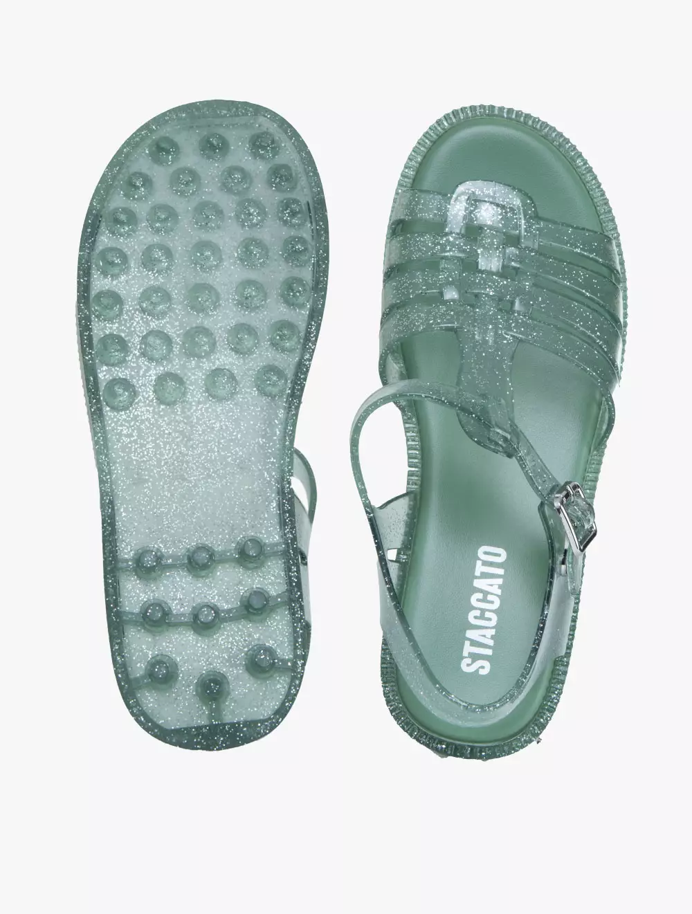Jual STACCATO Staccato GL0820GEN Jelly Sandals - Green Original 2026 ...