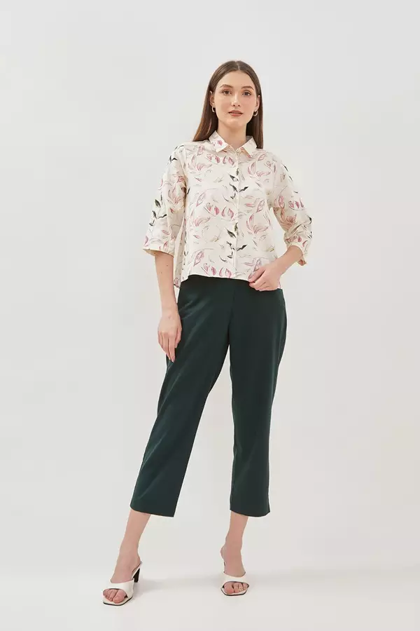 Jual Minimal Minimal Mayas Floral Blouse - Light Beige Original 2025 | ZALORA Indonesia