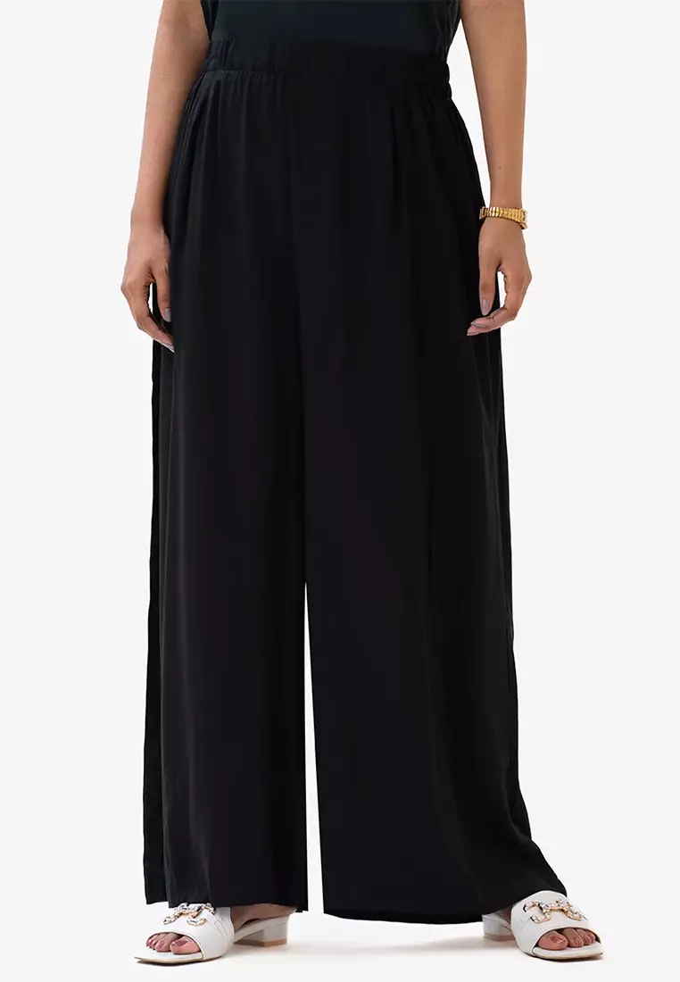 Buy Le Reve Le Reve Black Women Casual Palazzo Online | ZALORA Malaysia