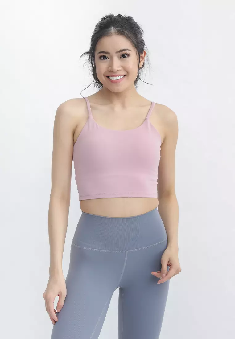 Jual miniletics Feel Free Basic Crop Tank Bra - Cold Purple Original ...