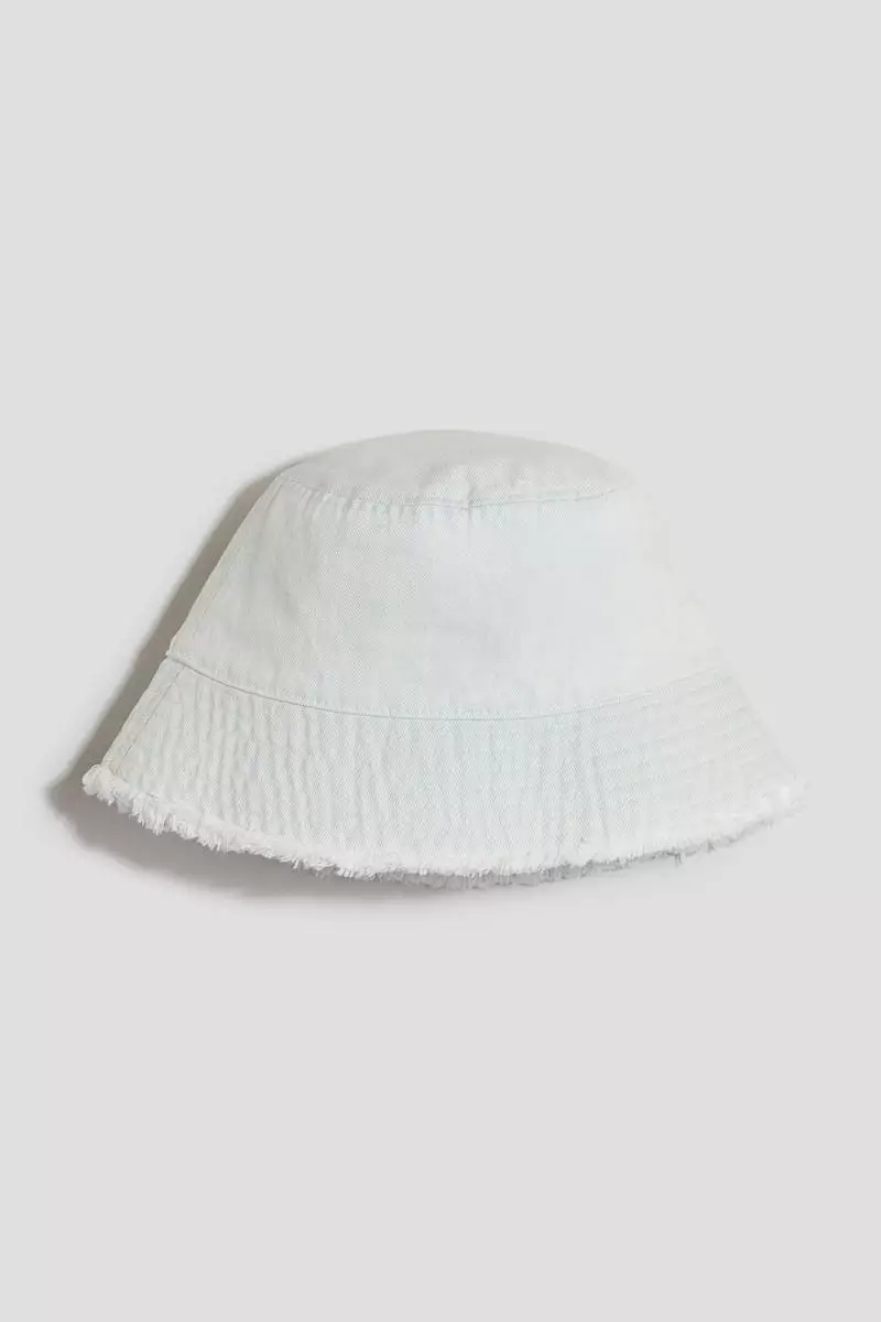 Buy H&M Frayed-edge denim bucket hat 2026 Online | ZALORA Philippines