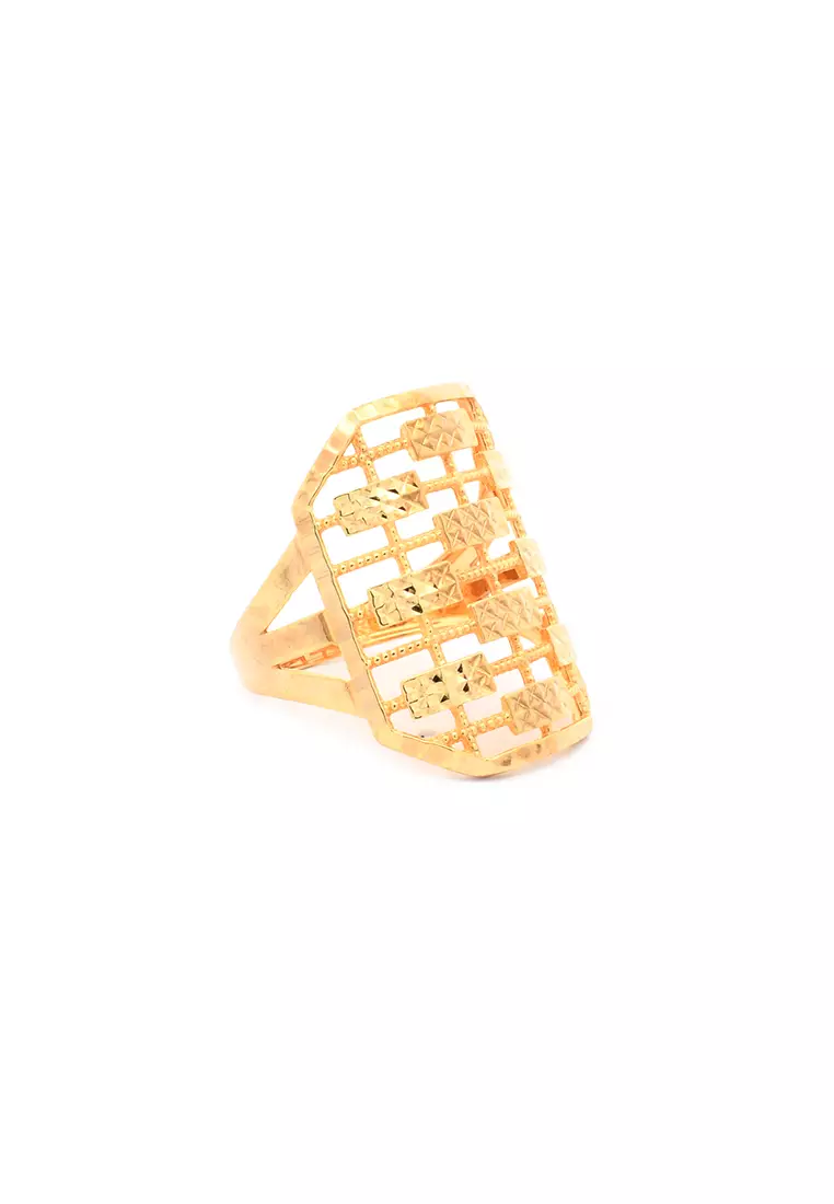 Buy CEBUANA LHUILLIER JEWELRY 18K Italian Made Yellow Gold Lady Ring ...