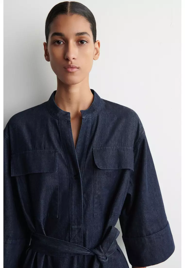 Buy COS DENIM UTILITY MIDI SHIRT DRESS 2026 Online | ZALORA Philippines