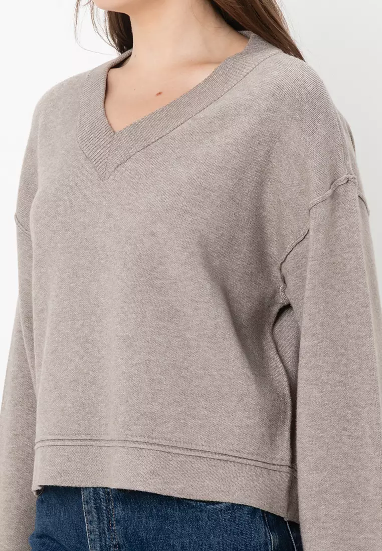 Buy Vero Moda Gold Piping V-Neck Pullover 2025 Online | ZALORA Philippines