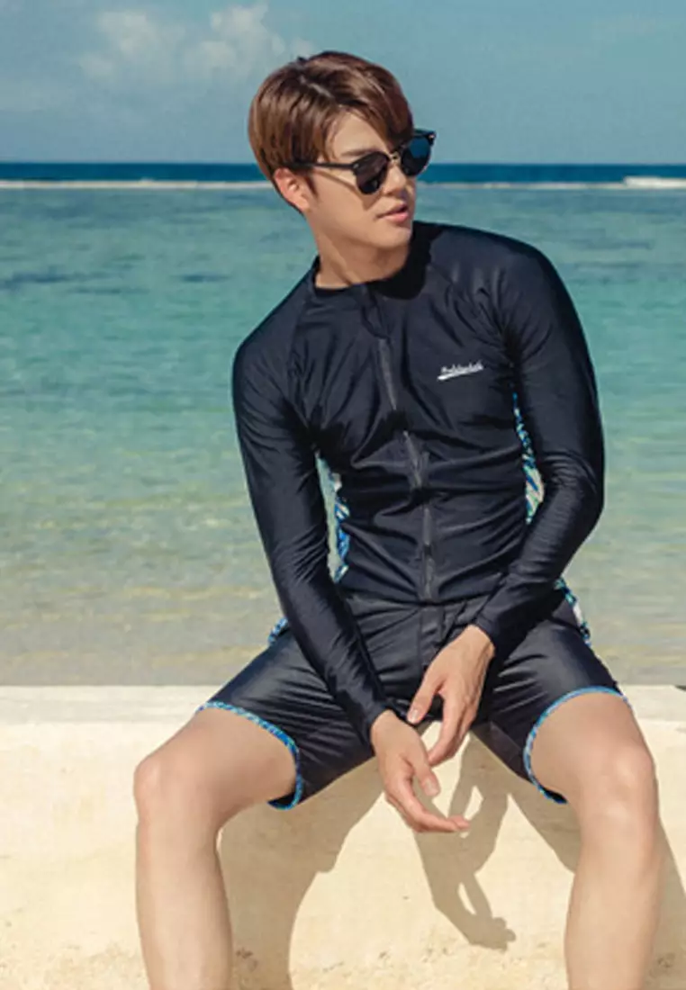 Buy LYCKA LLL3012 Korean Style Men Rash Guard Multi 2025 Online ...