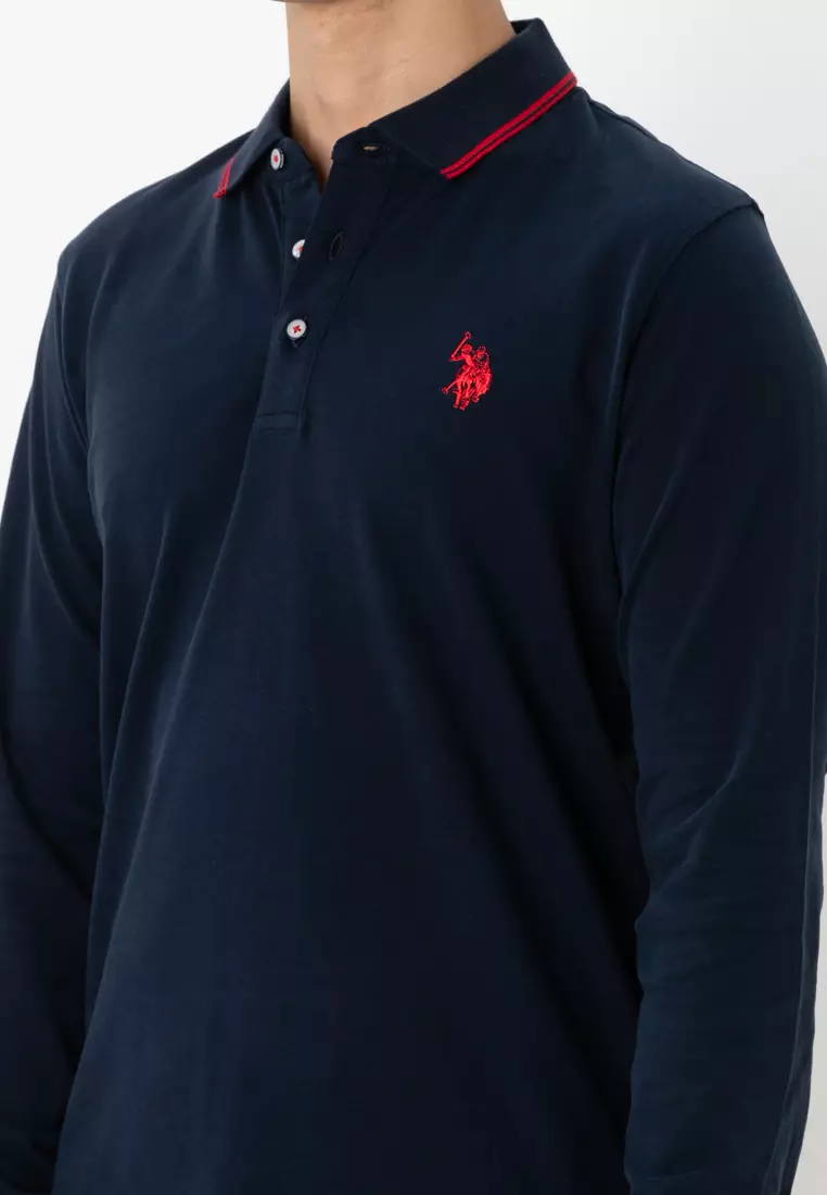 Jual US POLO ASSN Long Sleeves Polo Shirt Original 2025 | ZALORA Indonesia