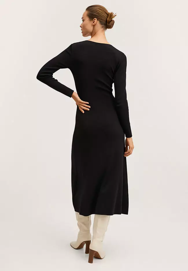 Mango Side Slit Dress 2025 | Buy Mango Online | ZALORA Hong Kong